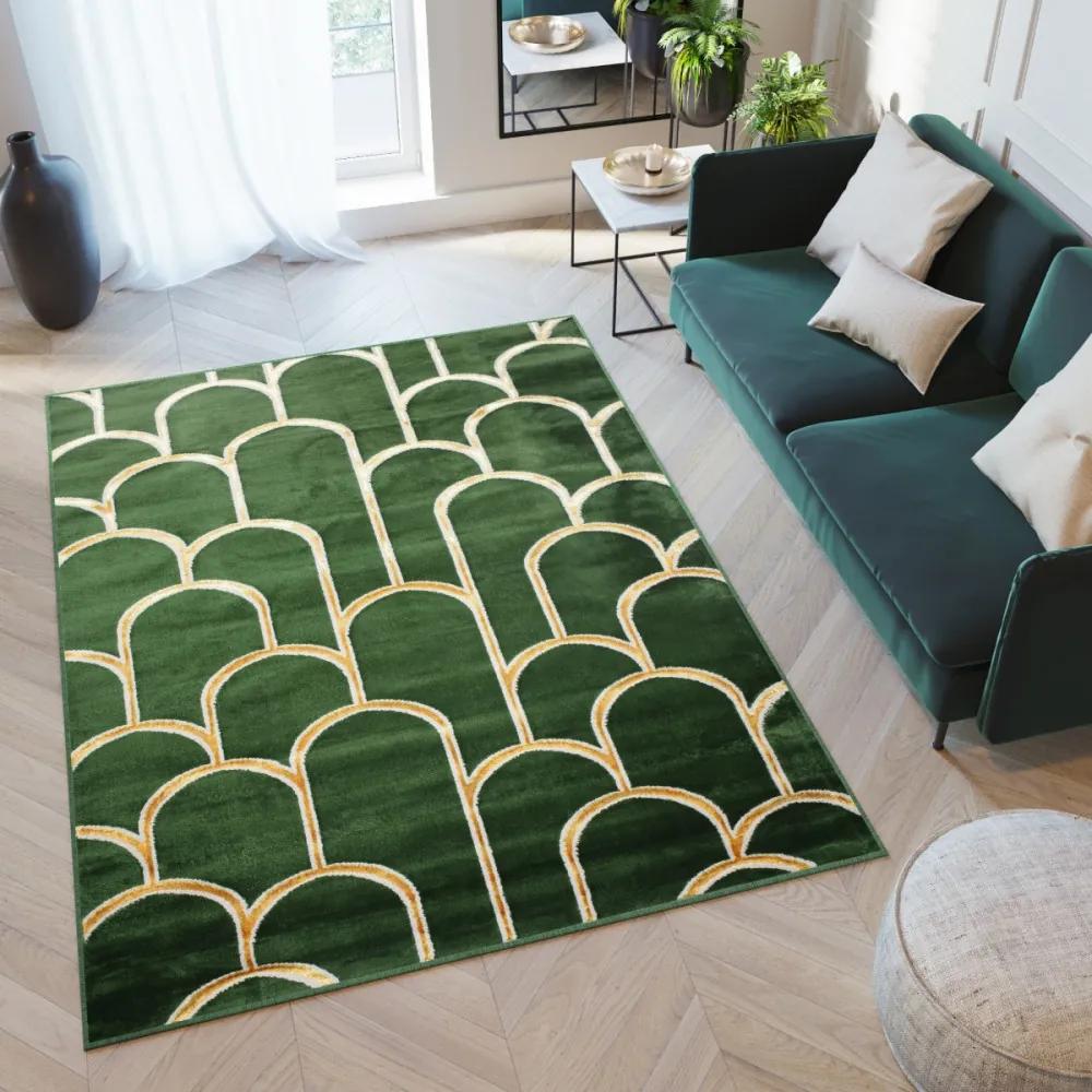 Kusový koberec Tima zelený 160x220cm