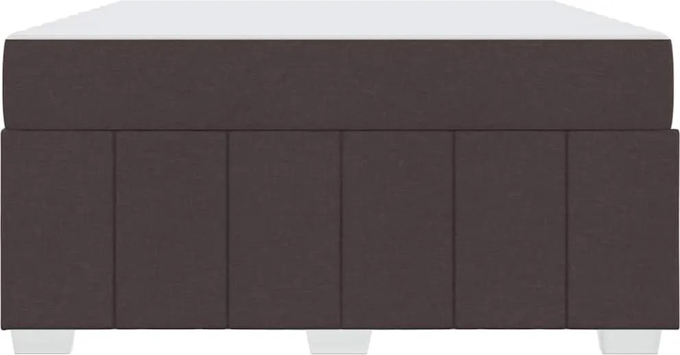 Rám postele s matrací Tmavě hnědá 140 x 200 cm textil 3398289