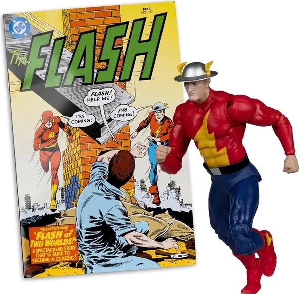 Figurka McFarlane Toys DC s komiksem WV 11 Flash 123 – Jay Garrick Flash 18 cm [Chase]