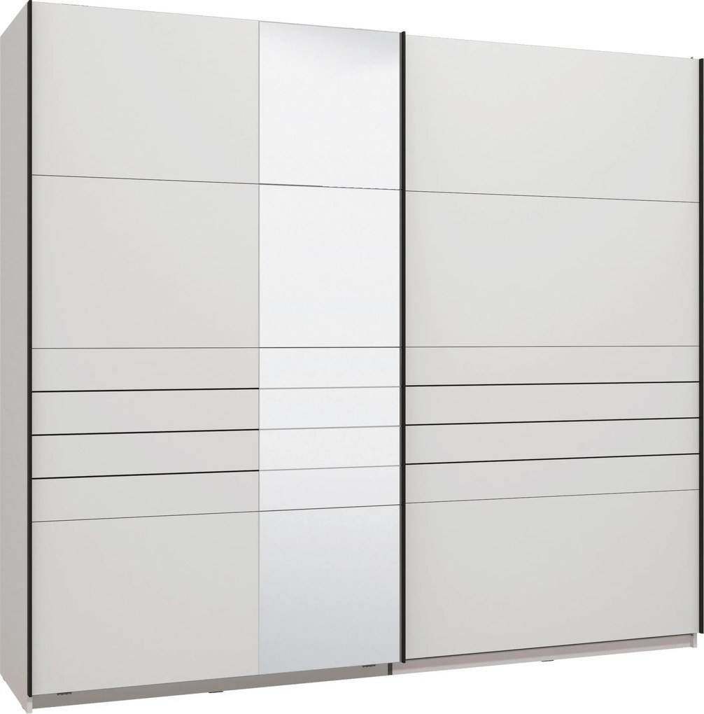XXXLutz SKŘÍŇ S POSOUVACÍMI DVEŘMI, bílá, 245/217,5/61 cm Xora - Šatní skříně - 000834015315