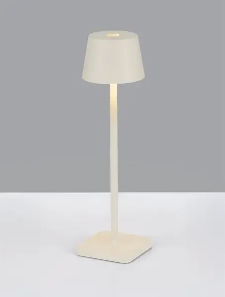 Venkovní stolní lampa Deck bílá
