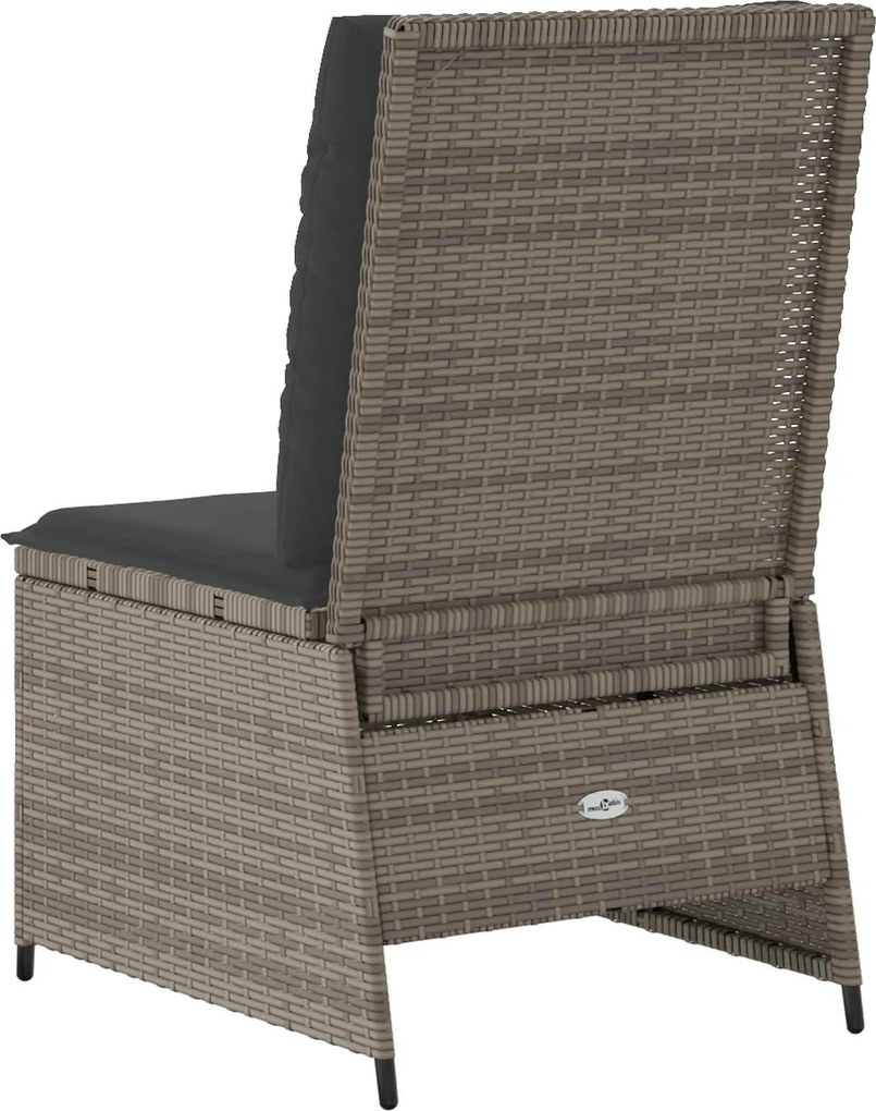 Zahradní sofa s polštářem Šedá polyratan 3394478