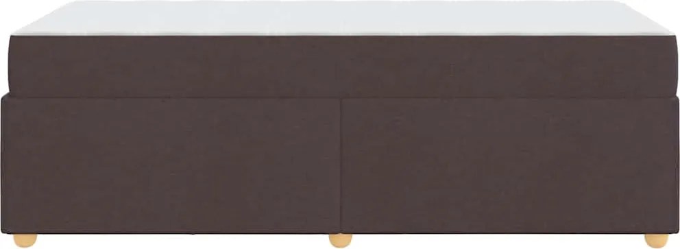 Rám postele s matrací Tmavě hnědá 90 x 190 cm textil 3399324