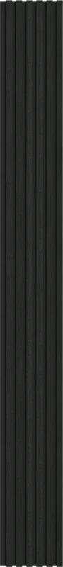 Mexen Lam-F, akustické stěnové lamely 275 × 30 cm, plstěný podklad 8 mm, technická dýha, dub černý stříbřitý, S105-275307-3015-025