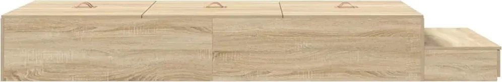 Rám postele s úložným prostorem se zásuvkou Sonoma dub 100 cm 3335615