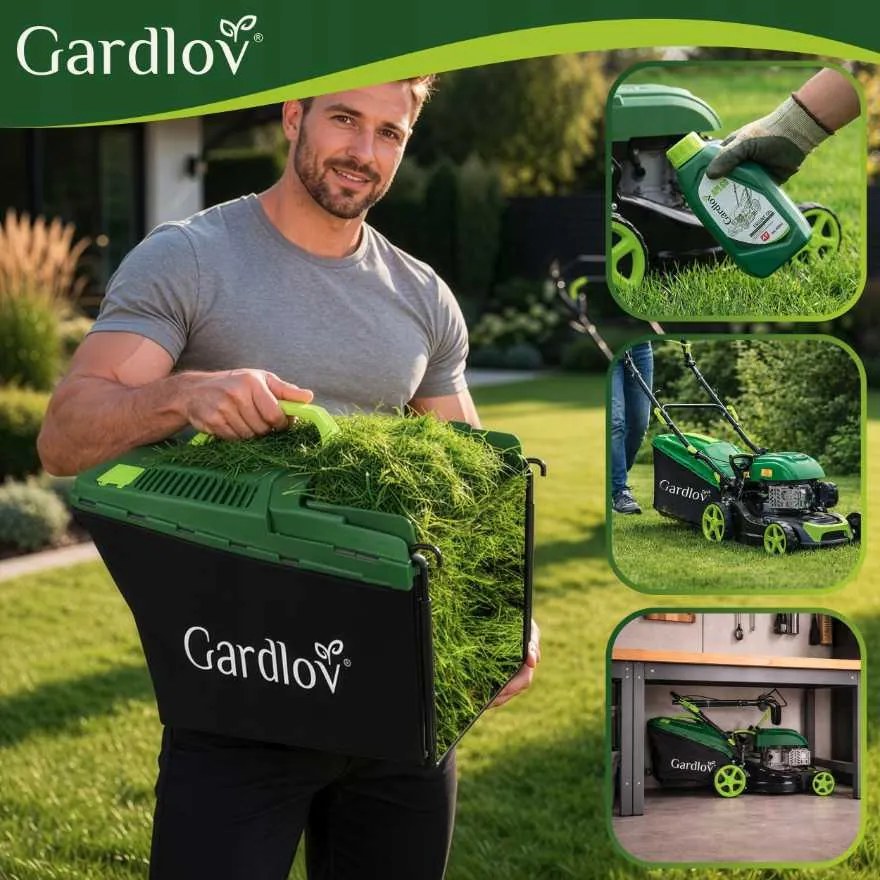 Benzínová sekačka na trávu s pohonem GARDLOV DriveX - 149 cm³, koš 50 l