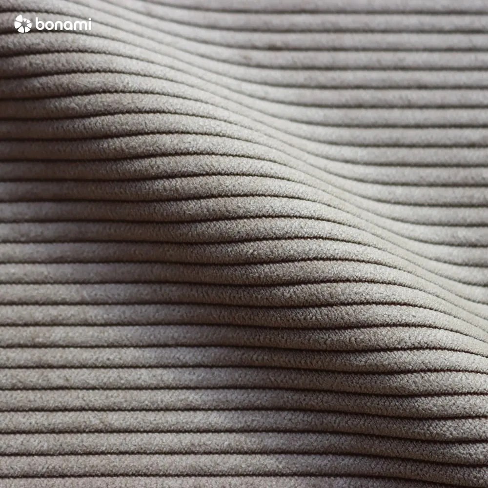 Čalouněná dvoulůžková postel taupe s matrací/s roštem 180x200 cm Noira Slim – Bonami Selection