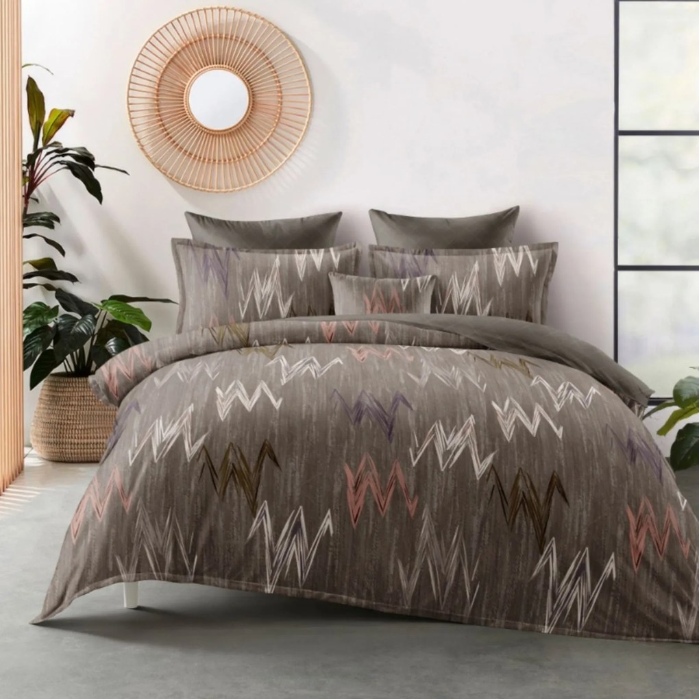 3 dílné Flanelové Povlečení polycotton Johan 200x140cm + 90x70 cm TiaHome
