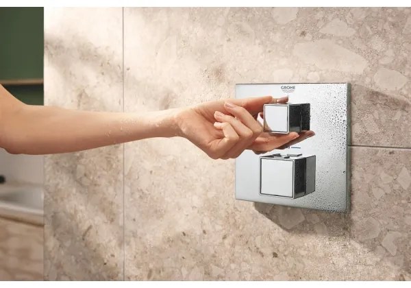 GROHE 34879000 - Podomítkový sprchový systém PRECISION CUBE 310 × 310 mm chrom