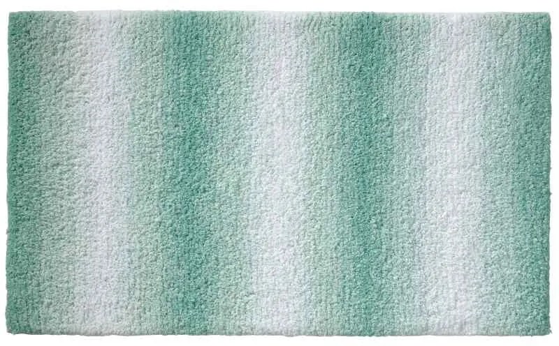 KELA Koupelnová předložka Ombre 80x50 cm polyester nefritově zelená KL-23561