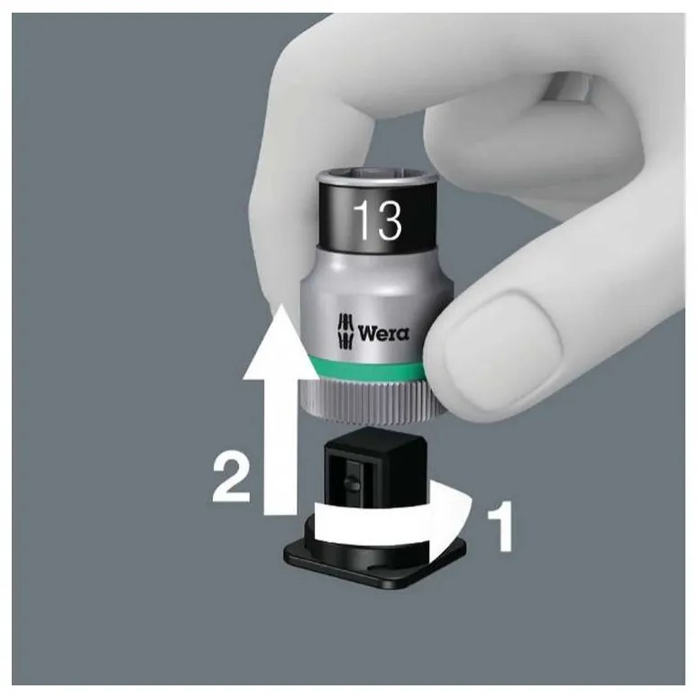 Wera 004202 Zástrčné hlavice Zyklop 1/2" Torx 8767 C TORX HF 1 s přidržovací funkcí (Sada 9 dílů)