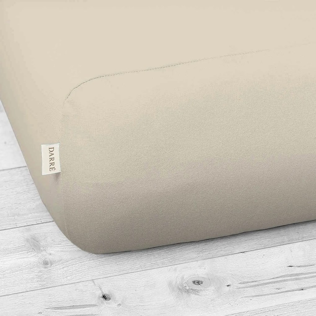 Jersey prostěradlo - new collection cappuccino na výšku matrace do 20 cm Velikost: 120 x 220