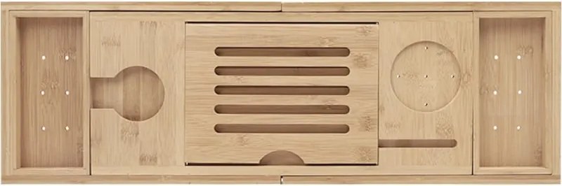 Mexen Bamboo polička na vanu 70-105 cm, přírodní bambus - 701170-00