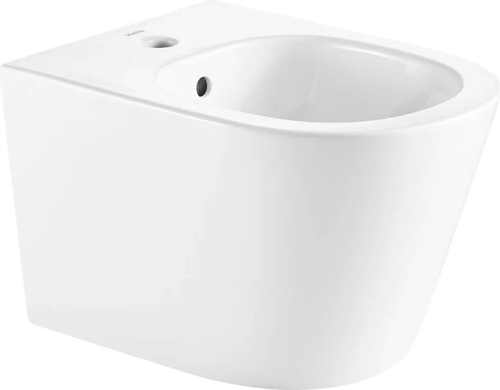 kielle Nefia - Závěsný bidet, s přepadem, s otvorem pro baterii, bílá 30327000