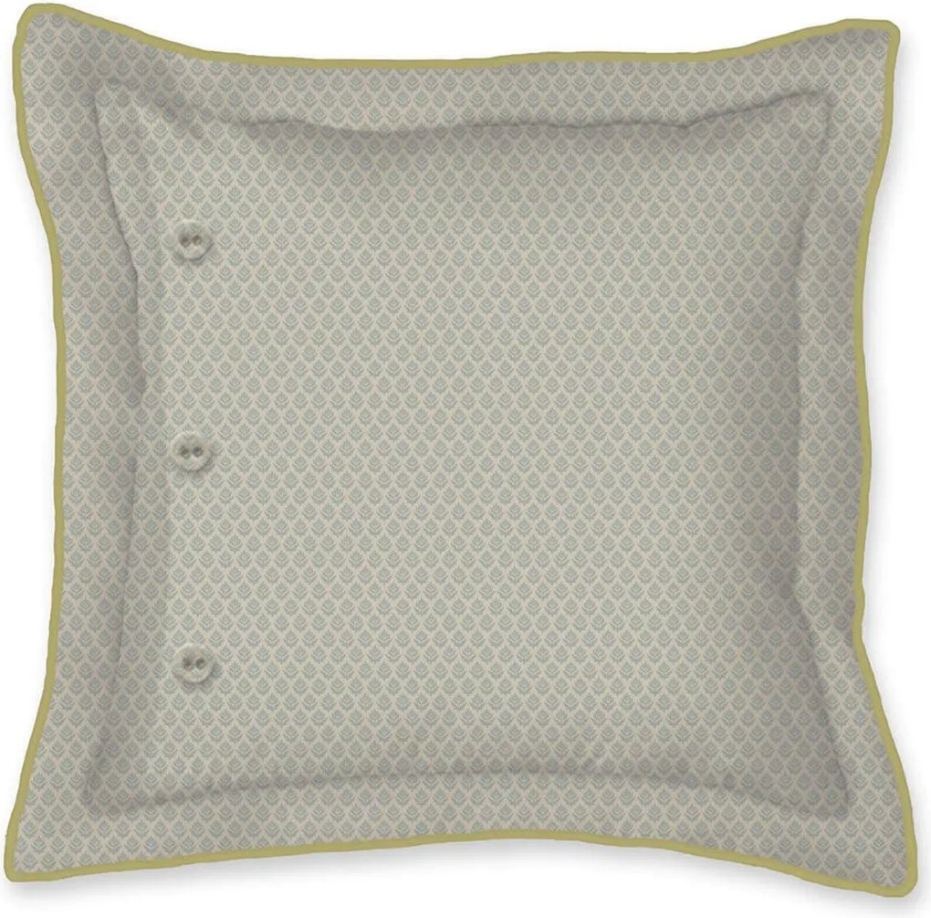 Pip Studio Darjeeling Days polštář 45 x 45 cm - zelený (Stylový perkálový polštář s motivem labutí)