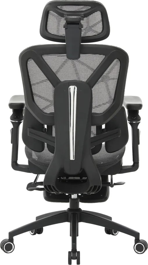 Ergonomická kancelářská židle STORM - tmavě šedá síťovina / nosnost 150 kg