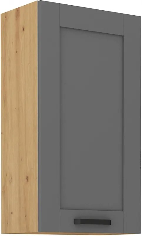 Kuchyňská skříňka LUNA 50 G-90 1F korpus: dub artisan, barva dvířek: šedá DUST