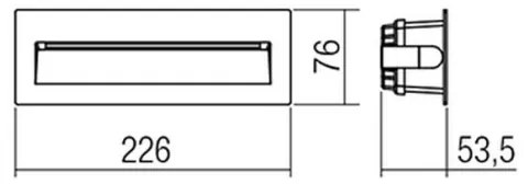 Redo 9092-LED Venkovní orientační svítidlo IGOR LED/6W/230V 3000K IP54 antracit