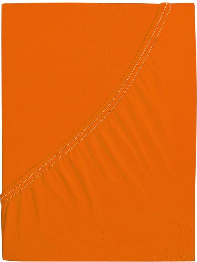B.E.S. - Petrovice, s.r.o. Prostěradlo JERSEY dětské - Sytá oranžová 70 x 140