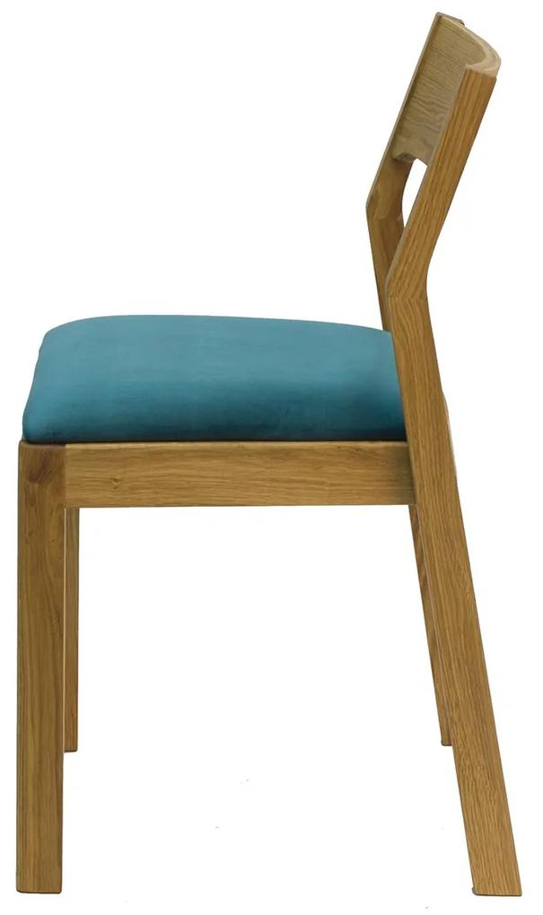 Bradop Židle čalouněná ALEXA dubová stohovatelná Z226 | Látka: 131 - Monolith-131