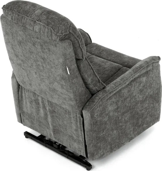 Polohovací křeslo šedé, elektrické TV-H9727 GREY2