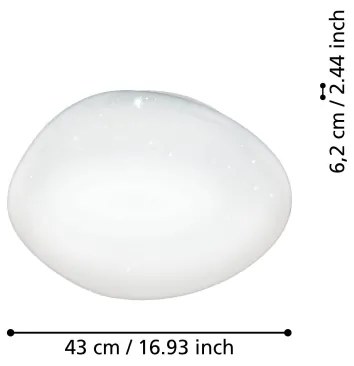 Eglo 900128 - LED RGBW Stmívatelné stropní svítidlo SILERAS-Z LED/21,6W/230V