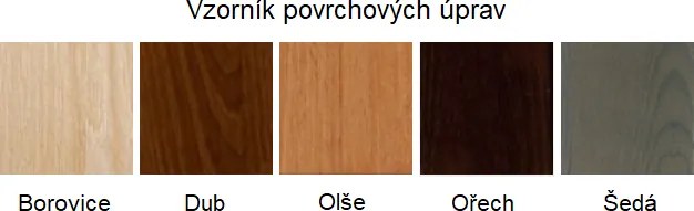 Postel z masivu borovice - jednolůžko 200x80 cm - MAX 127