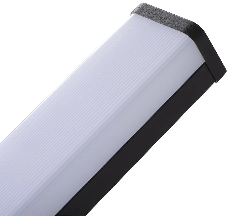 Sapho, ASTEN LED nástěnné svítidlo 8W, 400x42x110mm, černá matná, 26683