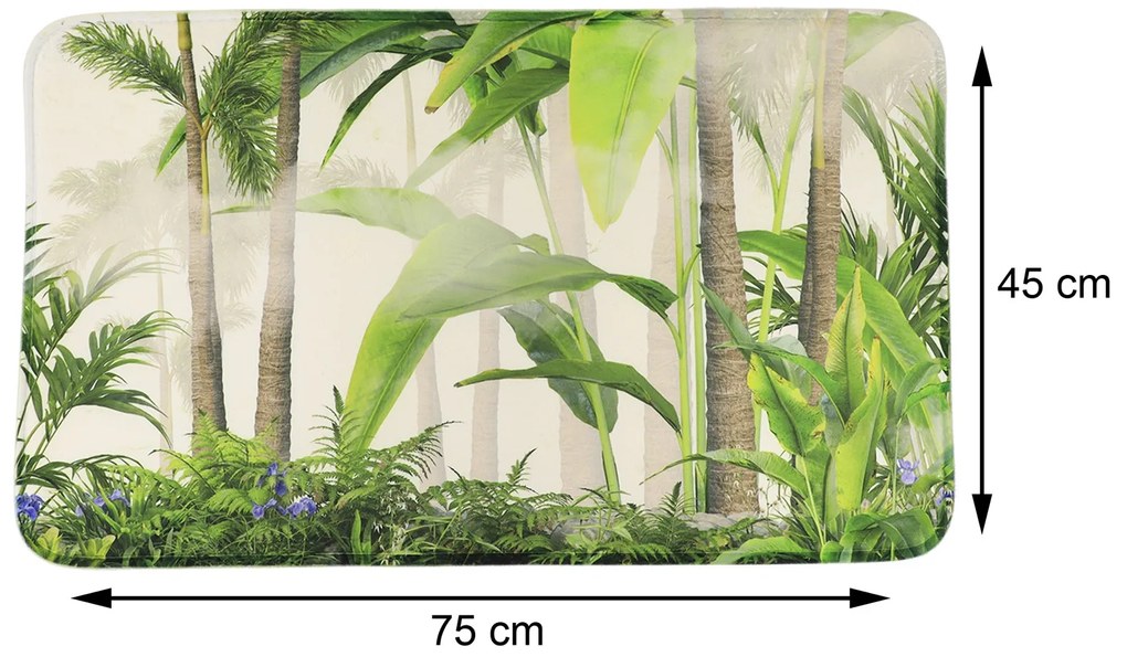 Předložka do koupelny Oasis, 45x75 cm, vícebarevná