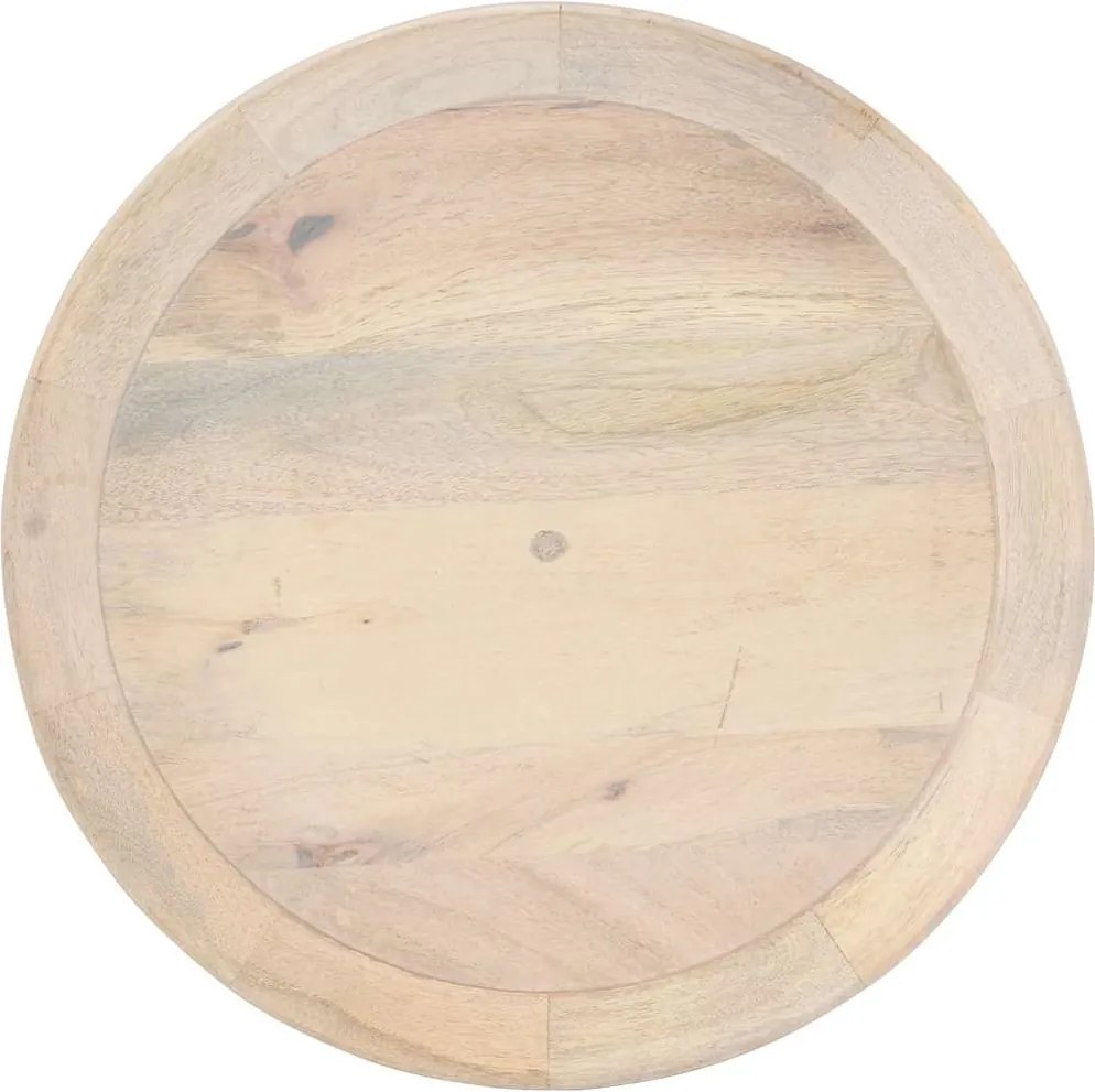 Odkládací stolek Ø 50 x 55 cm masivní mangovníkové dřevo 320599