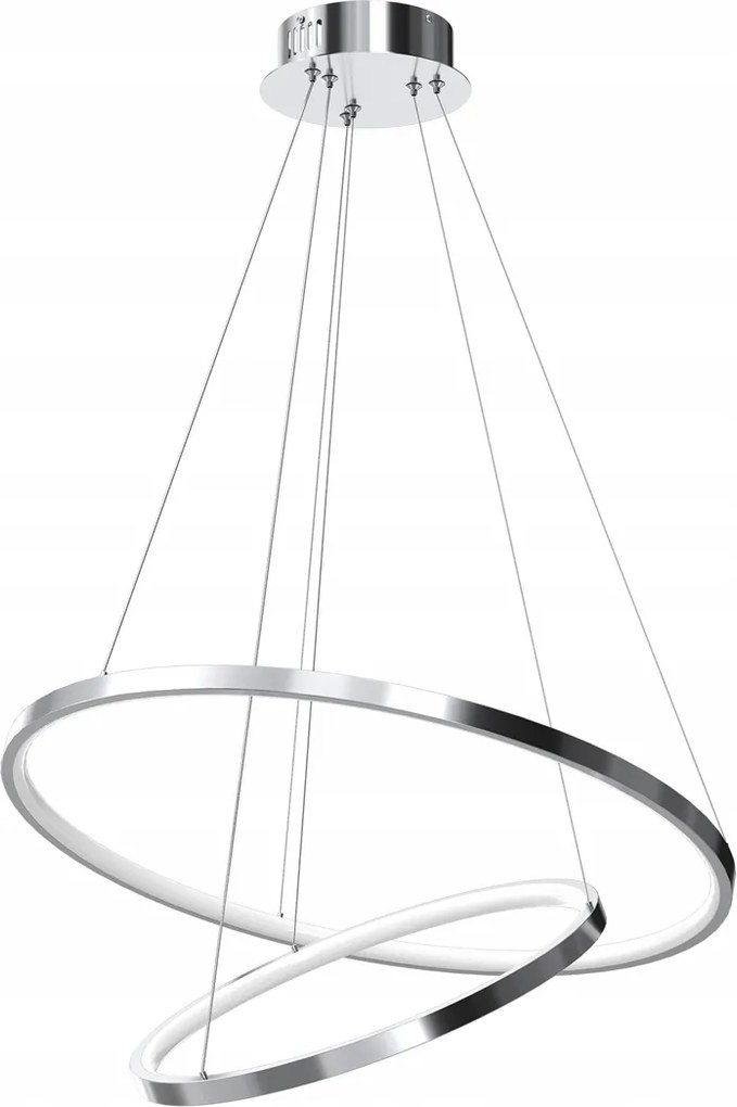 Závěsná lampa Rotonda Chrome 51W Led