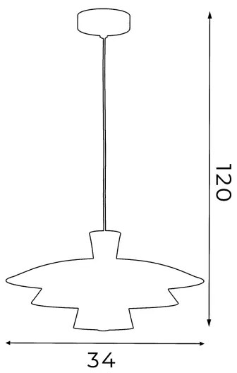 Lustr na lanku PLATO 1xE27/60W/230V