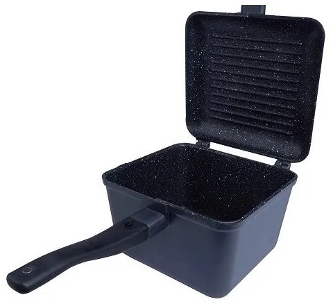 Ridgemonkey pánev connect deep pan & griddle granite edition