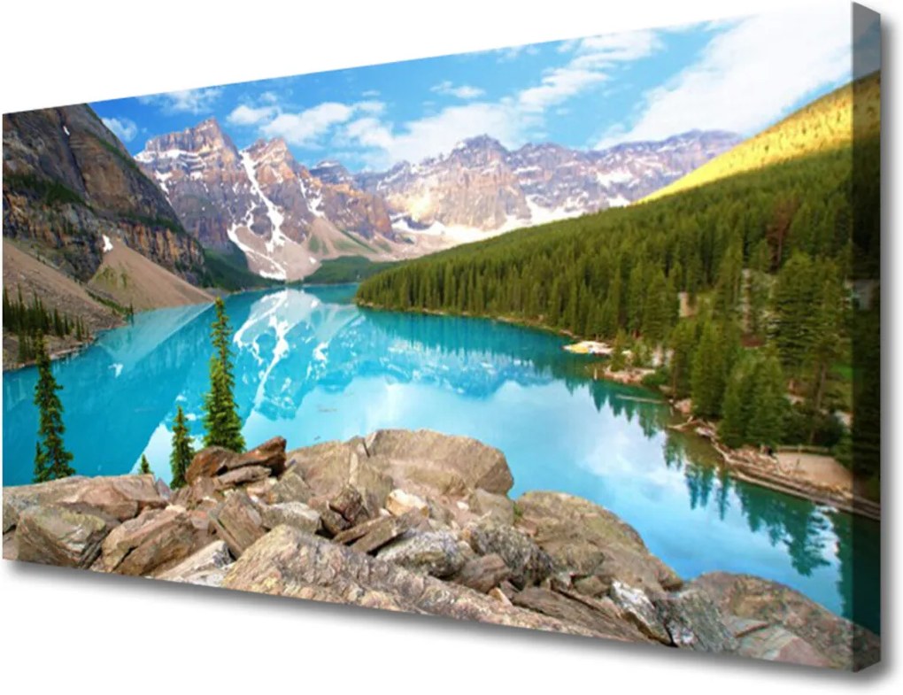 Obraz na plátně Hory Jezero Příroda
