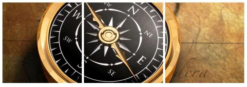 Obraz kompasu (120x40 cm), 40 dalších rozměrů