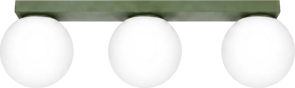 Sollux Lighting Stropní svítidlo YOLI 3 olivově zelené