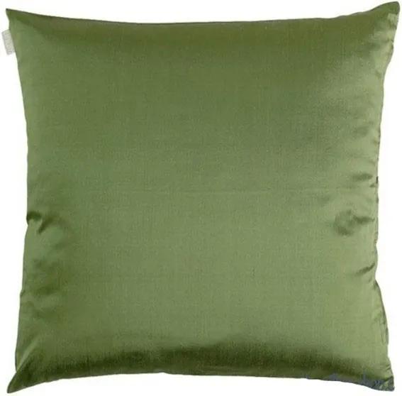 Linum Zelený polštář Dupion Rozměr: 40 x 40 cm