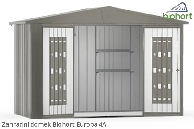 Biohort Zahradní domek EUROPA 4A Barva: tmavě zelená