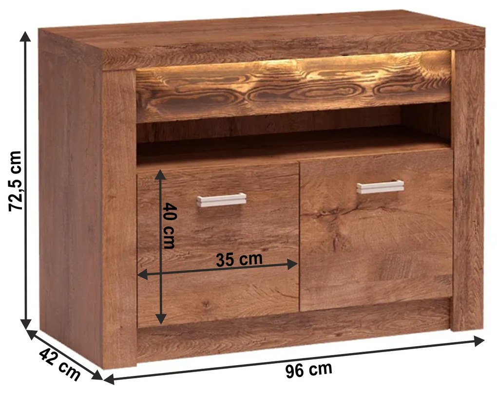 Kondela Komoda, jasan světlý, INFINITY I-10
