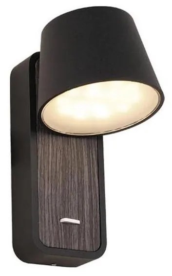 Zambelis H61 - LED Nástěnná lampa LED/7W/230V hnědá