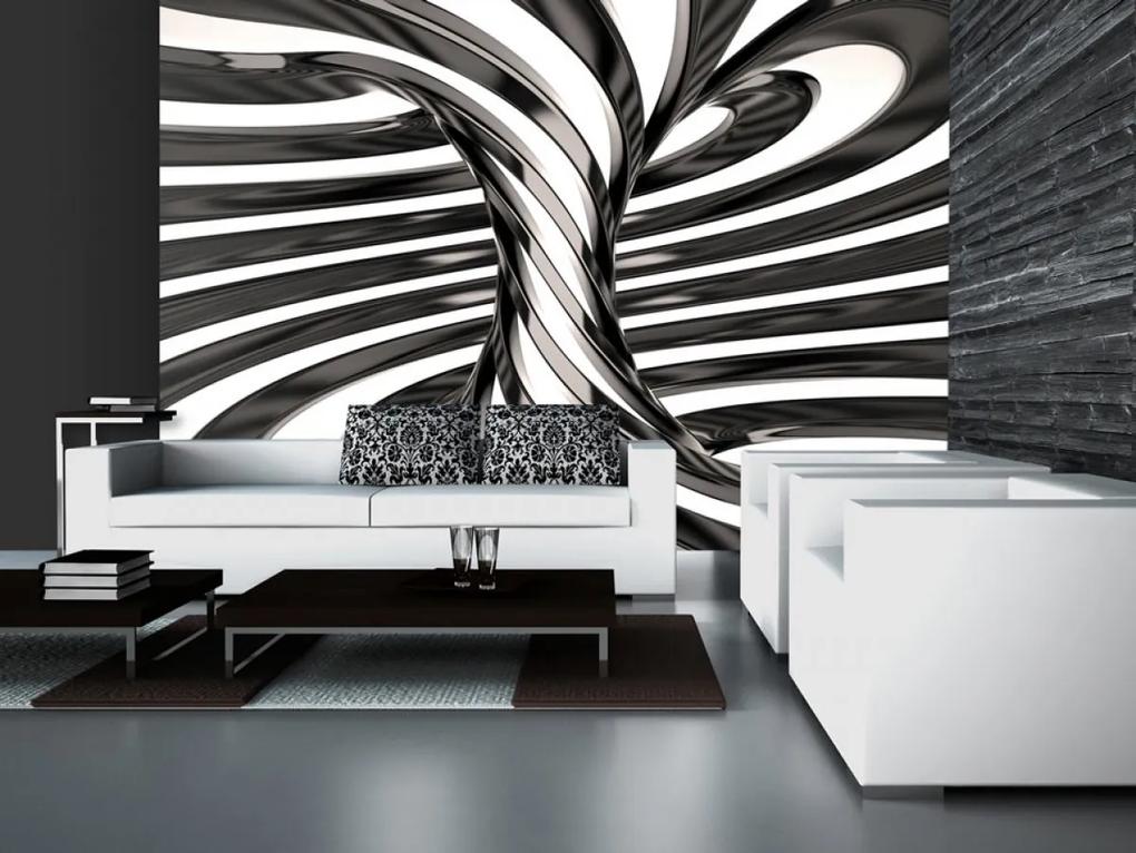 3D tapeta černobílé tornádo + lepidlo ZDARMA Velikost (šířka x výška): 450x315 cm