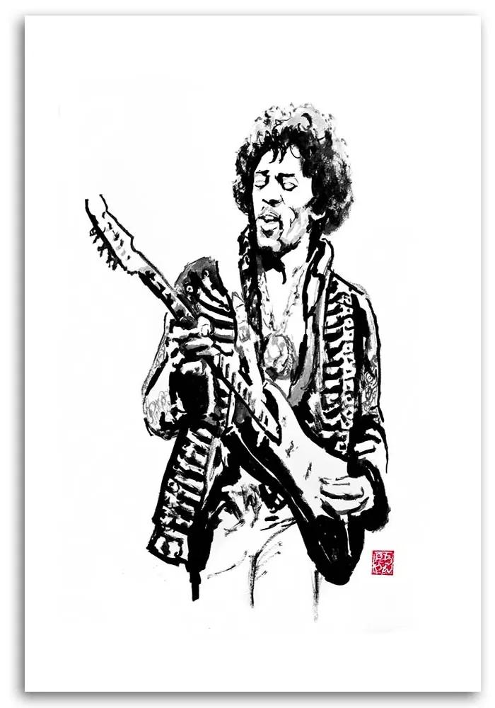 Gario Obraz na plátně Jimi Hendrix - Péchane Rozměry: 40 x 60 cm