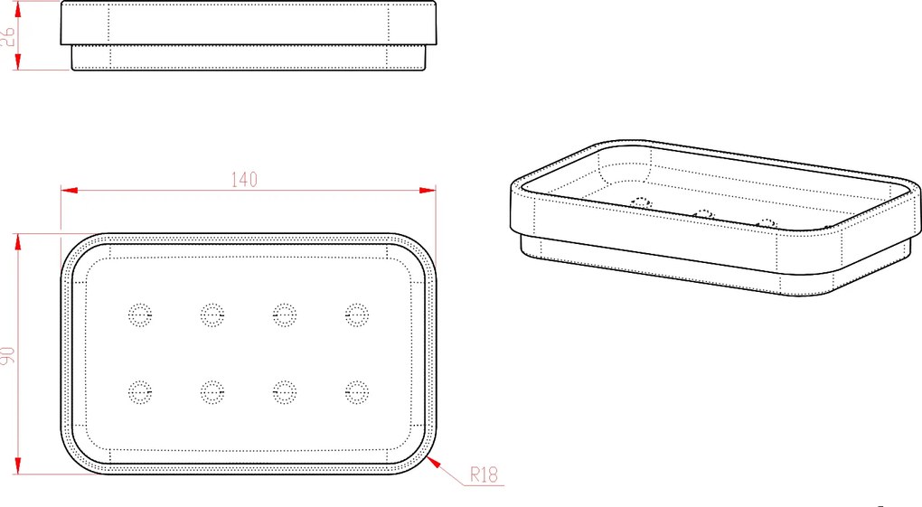 Aqualine Aqualine, SEVENTY mýdlenka na postavení, tortora, 631152