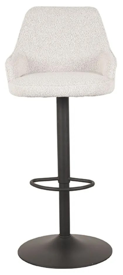LABEL51 barová židle FENDER bílé bouclé CM-55.019