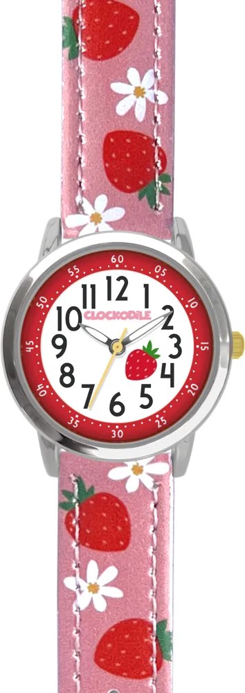 CLOCKODILE Růžové dívčí dětské hodinky JAHODY CWG5220