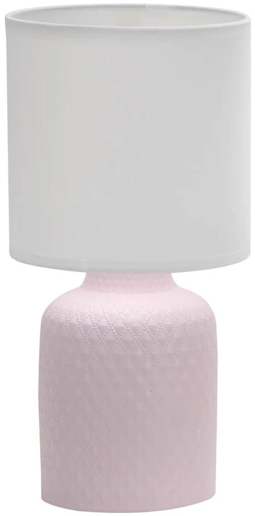 Moderní stolní lampa IMOLA, 1xE14, 40W, růžová Clx