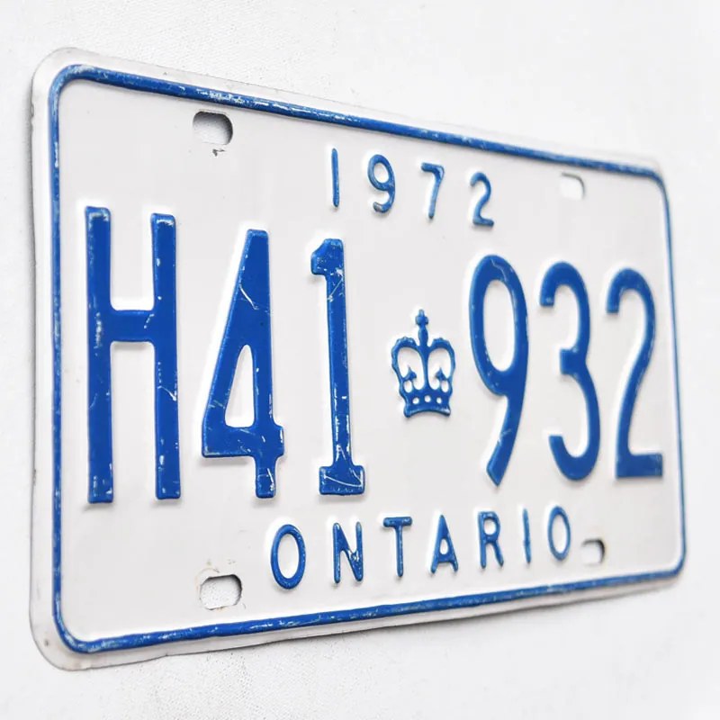 Kanadská SPZ Ontario 1972 White H41 932
