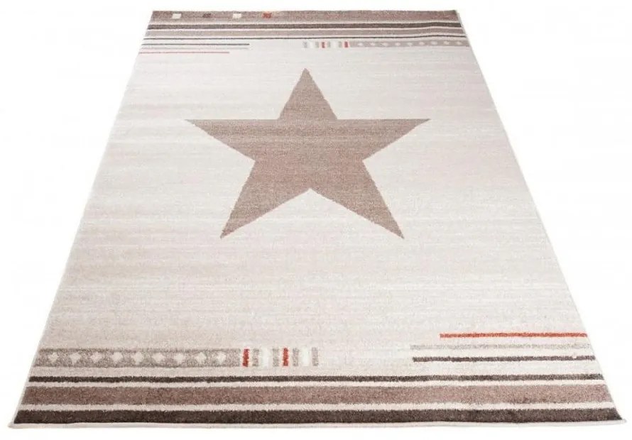 Kusový koberec Hvězda krémový 2 160x220cm