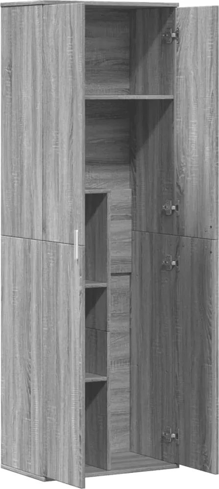 Skříň highboard šedá sonoma 60 x 35 x 180 cm kompozitní dřevo 3276670