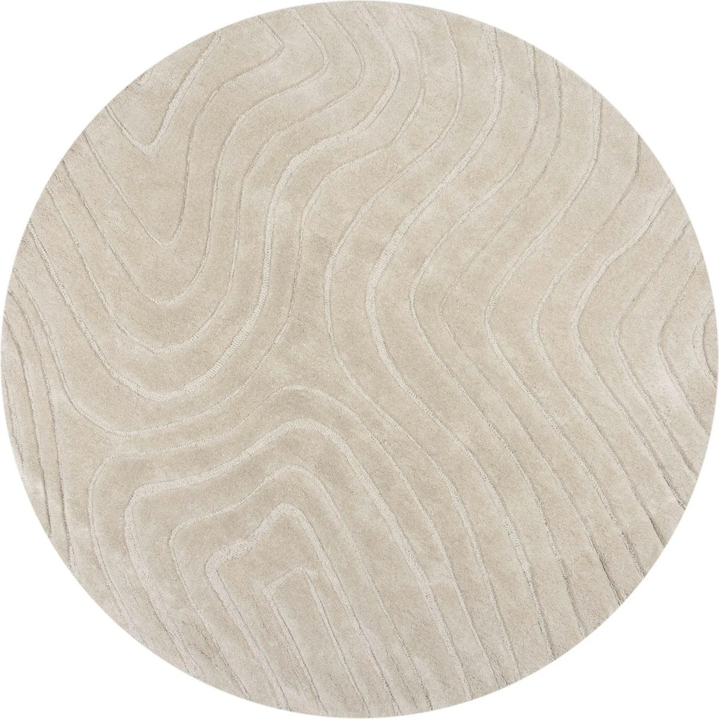 XXXLutz VLNĚNÝ KOBEREC, 160/160 cm přírodní barvy Flair Rugs - Online Only koberce & rohožky - 003165044502